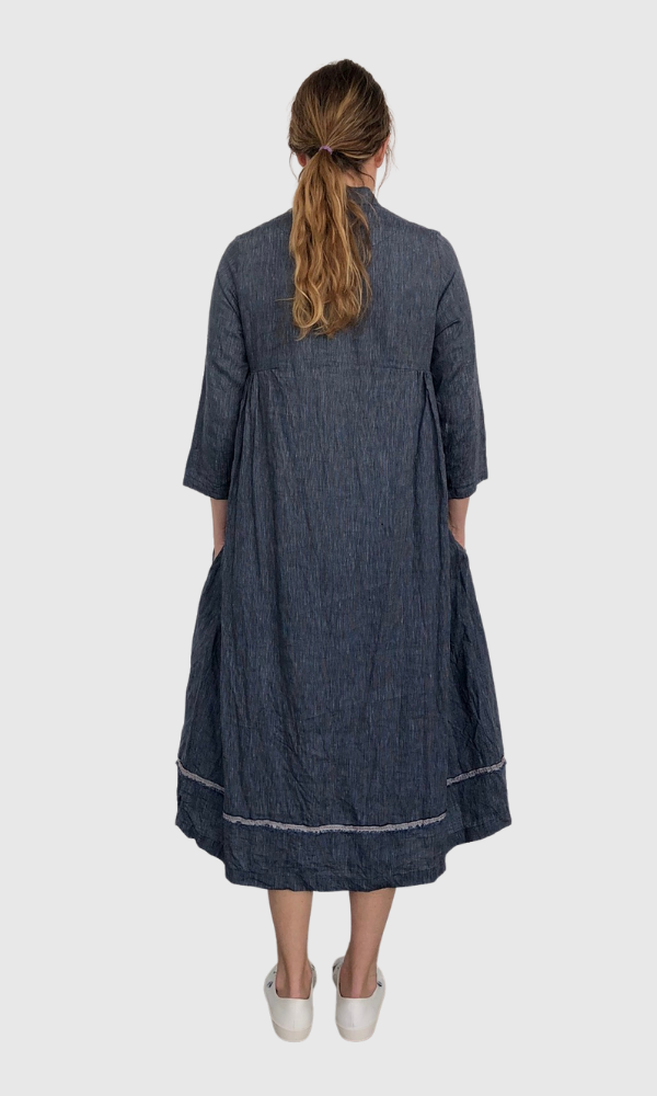 GOVERNESS DRESS NAVY & WHITE – DRESSMITH